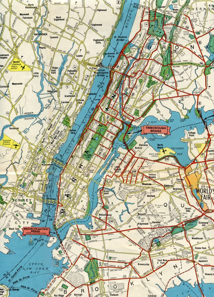 The 1940 Triborough Bridge Authority Map | richardscarblog